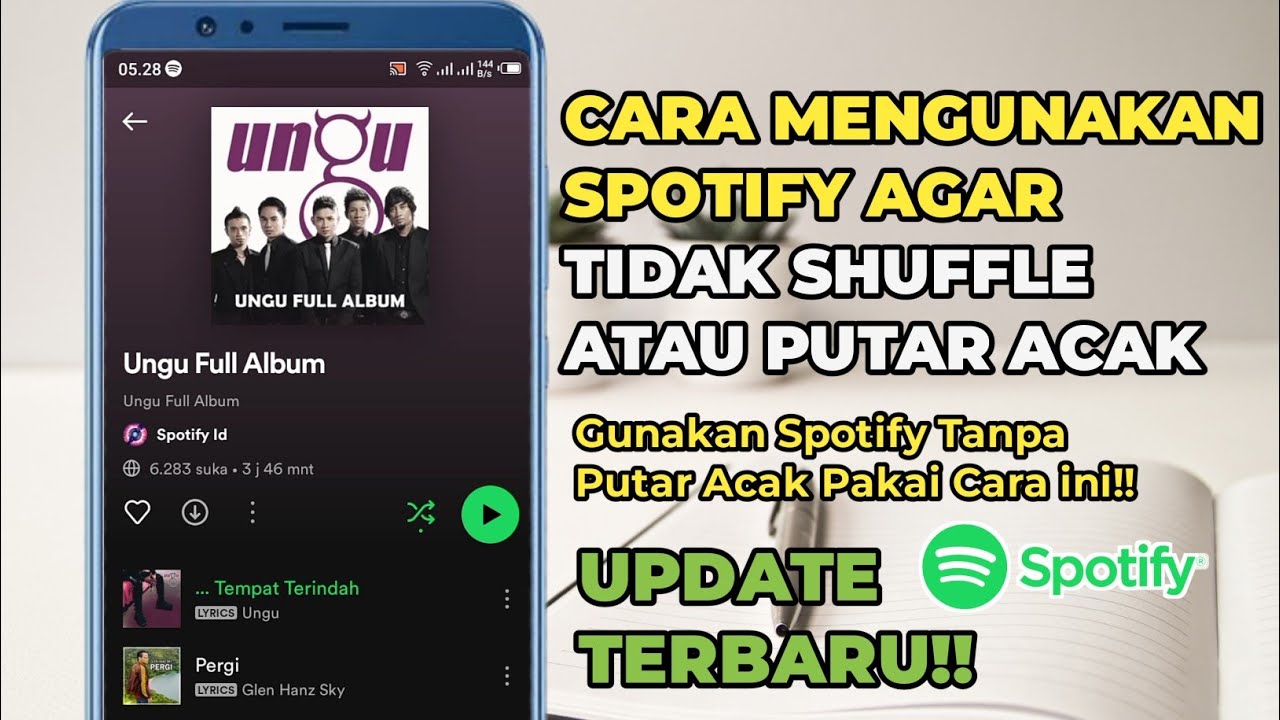 Cara Menggunakan Spotify Bagi Pemula Agar Tidak Shuffle Play - YouTube