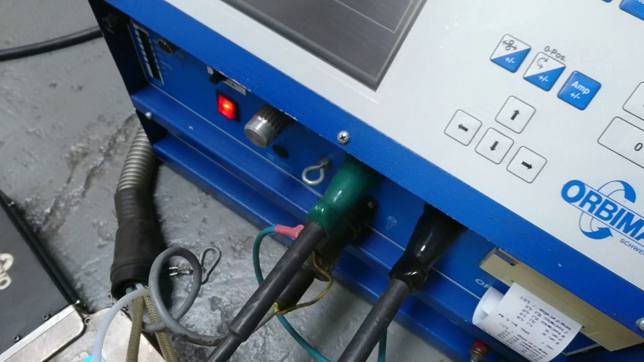 Orbital TIG Weld Test with Orbimatic 250C for Fusion Welding - YouTube