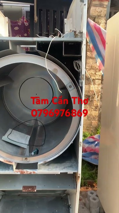 máy sấy công nghiệp Sanyo 13kg quốc dân - YouTube