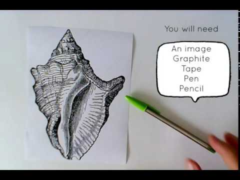 How to transfer an image using graphite - YouTube