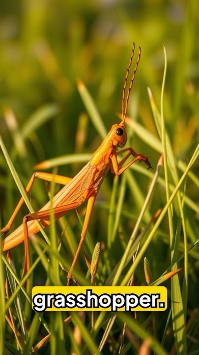Grasshoppers facts#animals #wildlife #facts #insects #shortsvideo # ...