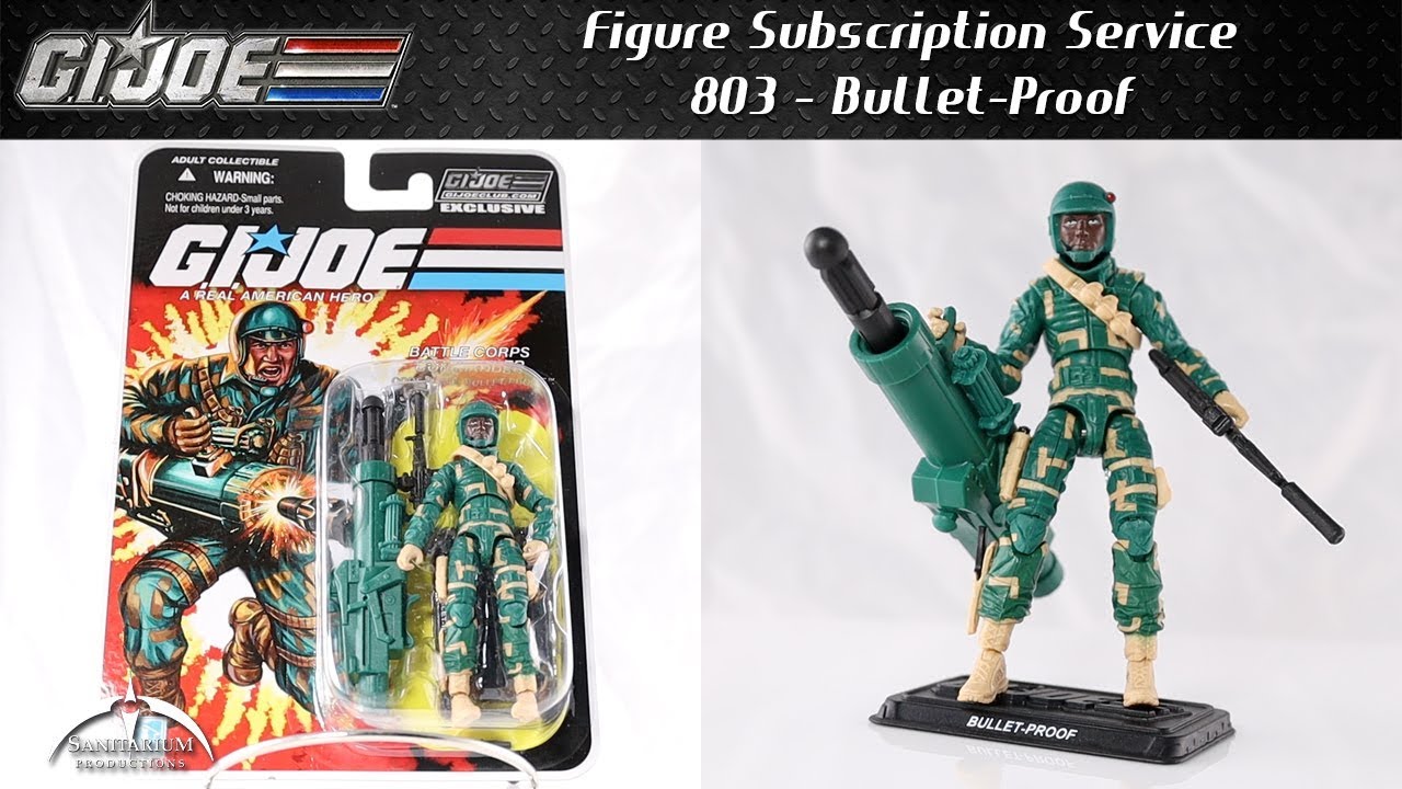 GI Joe Figure Subscription Service Exclusive 803 Bullet-Proof Unboxing ...