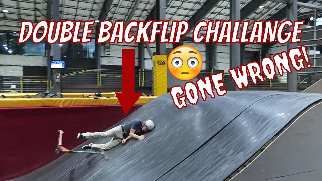 DOUBLE BACKFLIP CHALLENGE *GONE WRONG* - YouTube