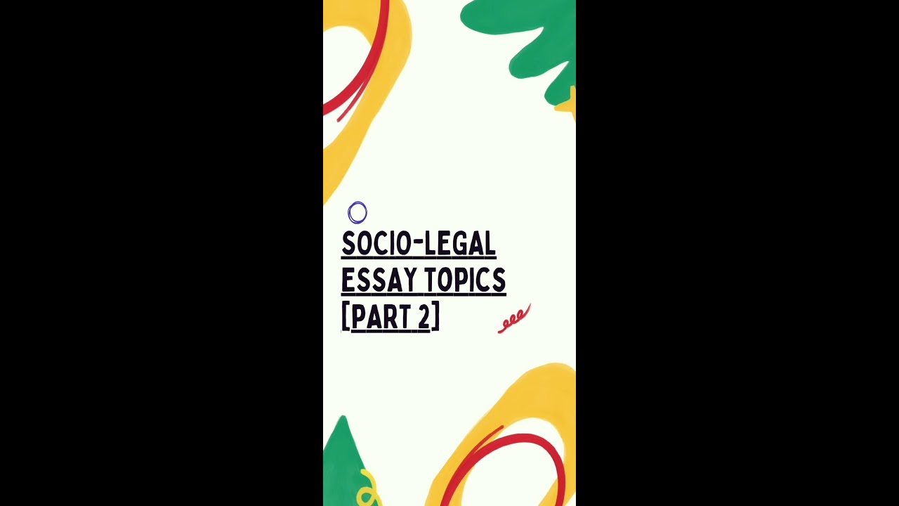 Socio-legal essay topics part 2 | Natural Justice - YouTube