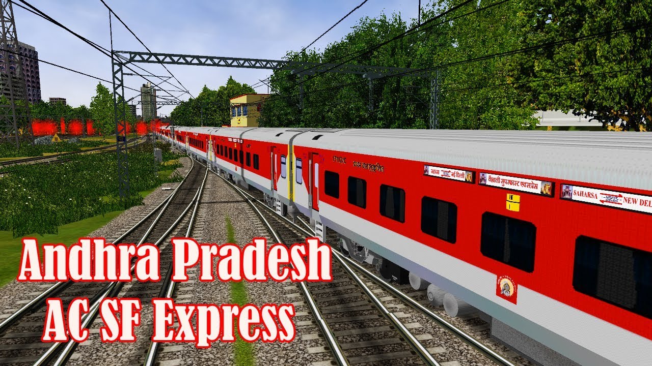 Andhra Pradesh AC SF Express Departure From Nagpur On Time In Open ...