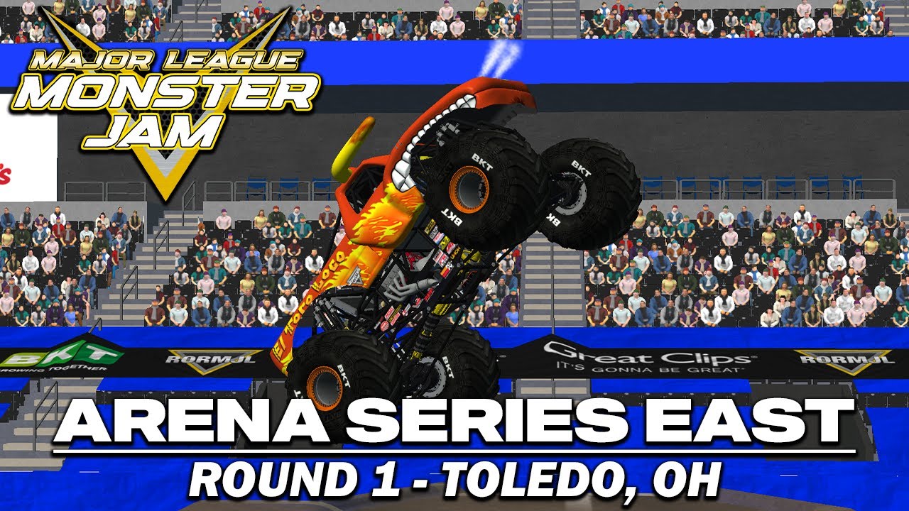 Major League Monster Jam - Arena Series East Round 1, Toledo - YouTube
