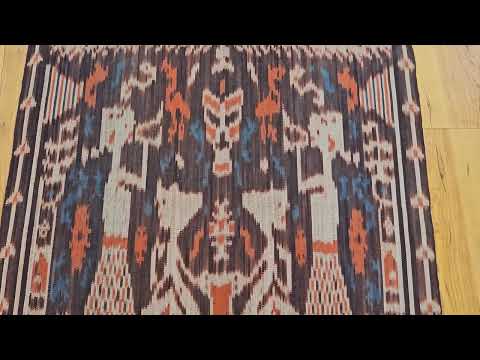 Vintage Hand Woven Indonesian Ikat Textile Panel, The Persian Knot Gallery, SKU 2250