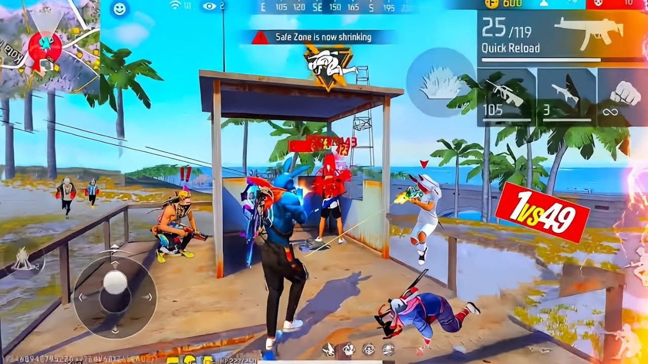 OP LEVEL FULL GAMEPLAY SQUAD VS SQUAD ON MOBILE 📲 - GARENA FREE FIRE ...