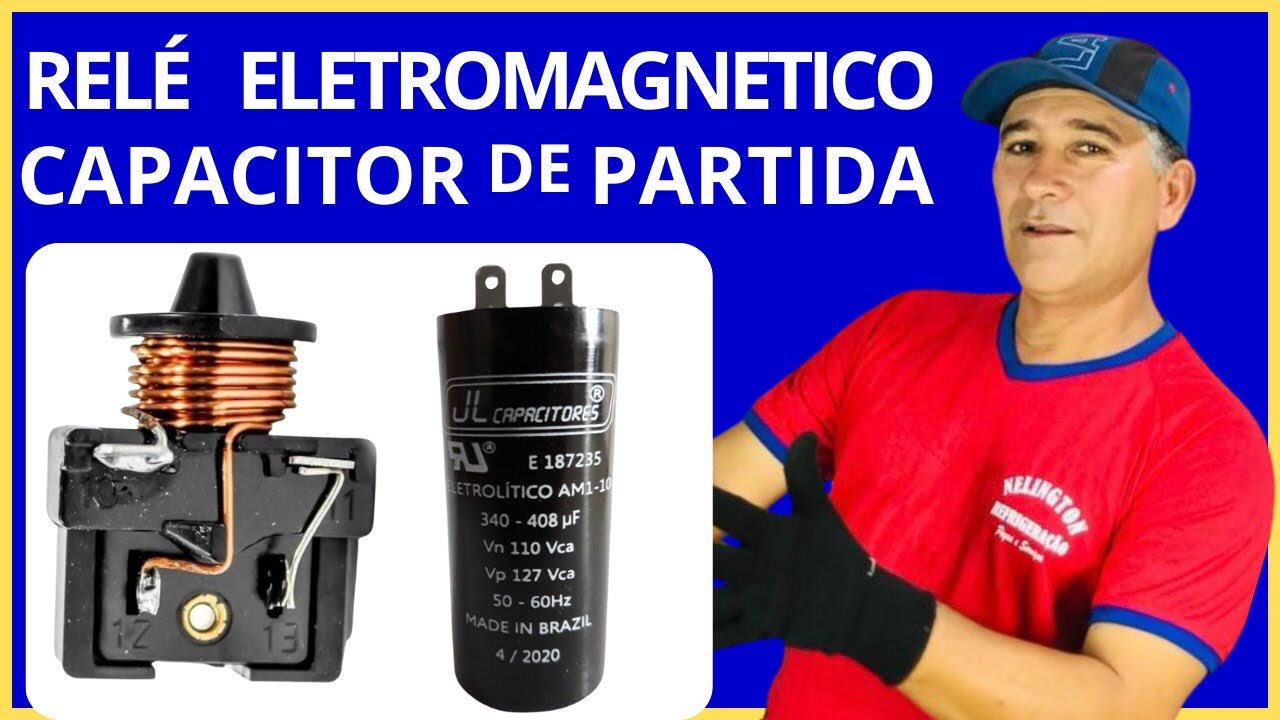 COMO INSTALAR CAPACITOR EM RELÊ ELETROMAGNÉTICO - YouTube