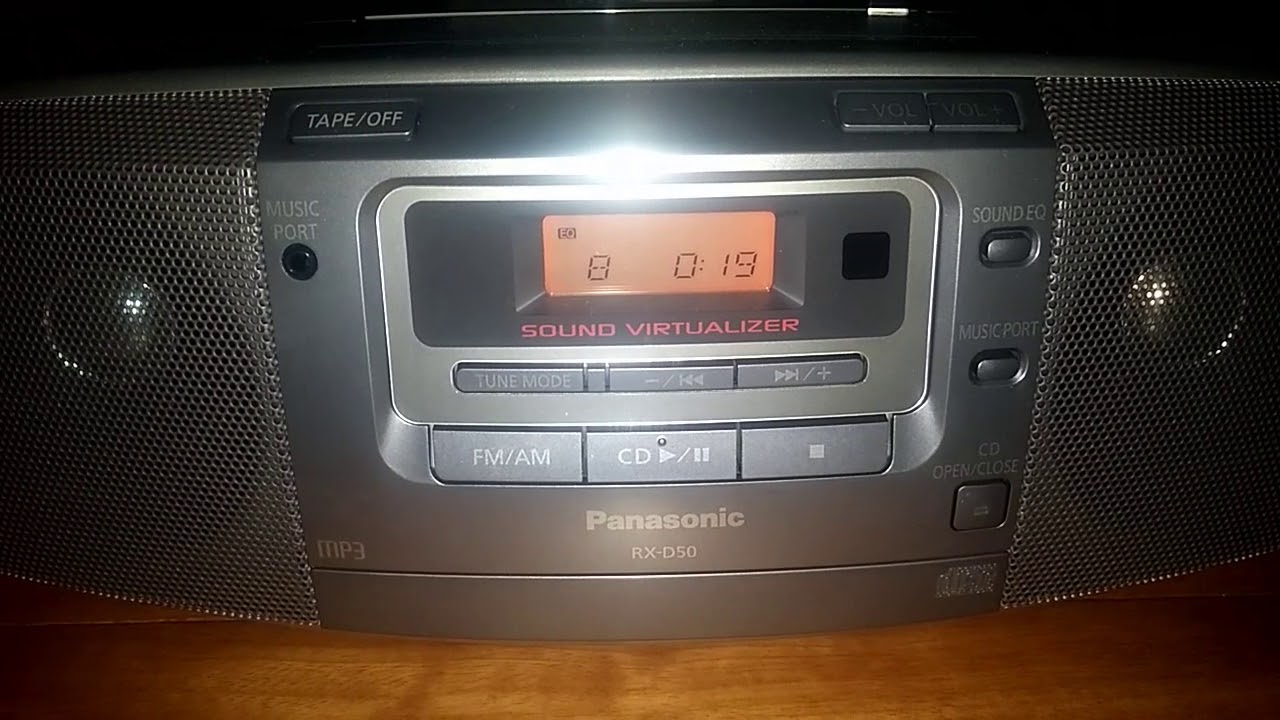Panasonic RX-D50 Radio Cassette Recorder ( Boombox ). - YouTube
