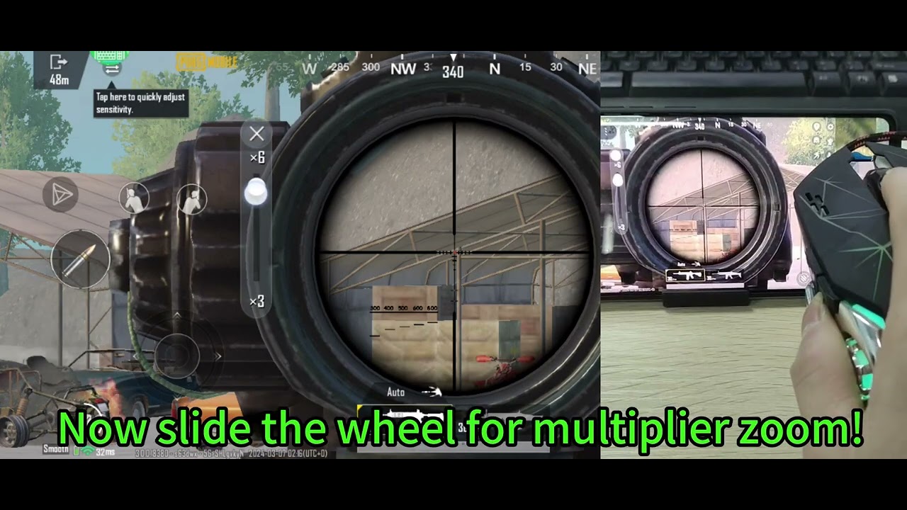 Mouse wheel to zoom the scope - YouTube