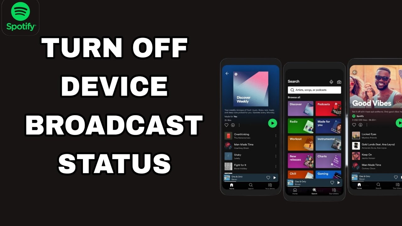How To Turn Off Device Broadcast Status On Spotify App - YouTube