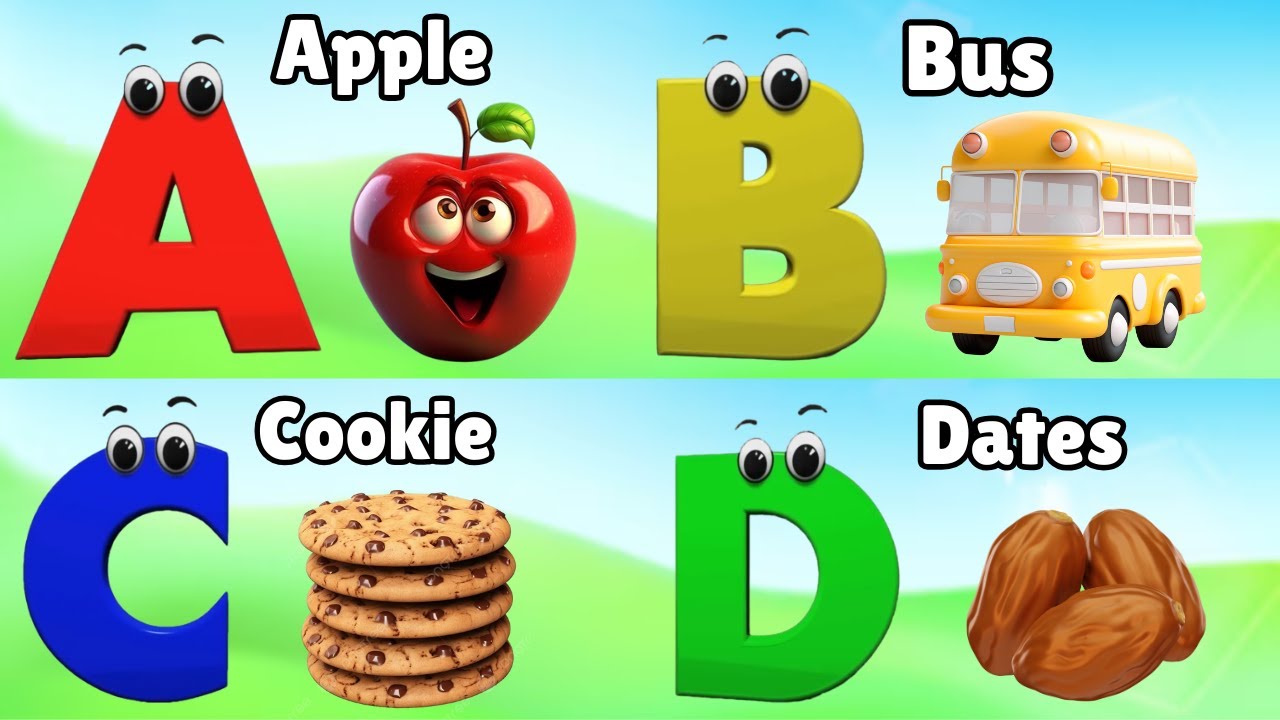 ABC Phonics Song / Kiddos Study Zone / Tiny Tots / ABC lyrics song ...