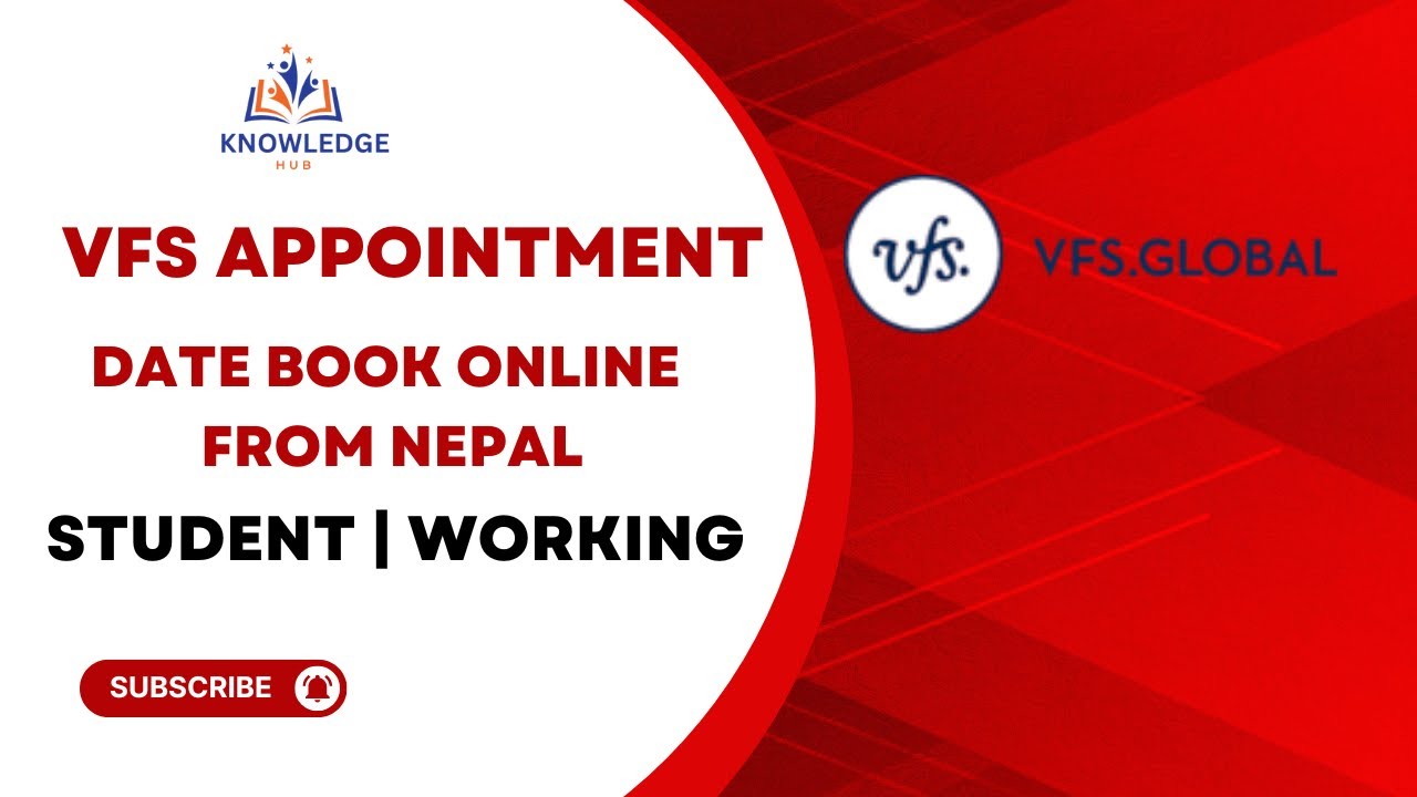 VFS Appointment Date Book | From Nepal | VFS GLOBAL NEPAL - YouTube