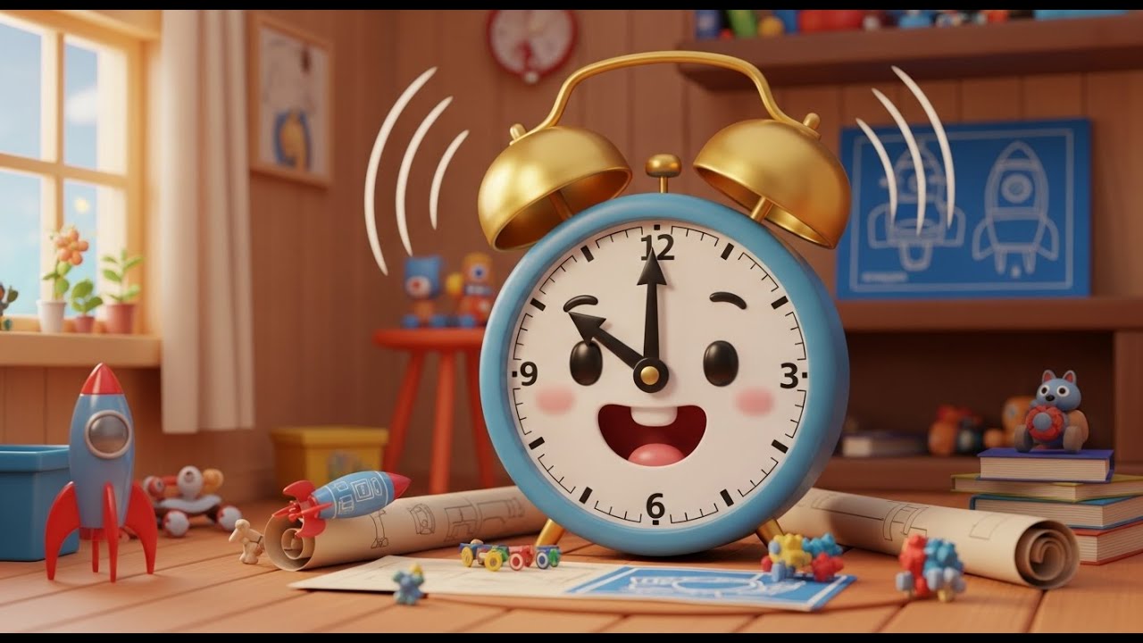 The Clock Struck One, and the Rocket Mouse Zoomed Away | Fun Kids Song ...