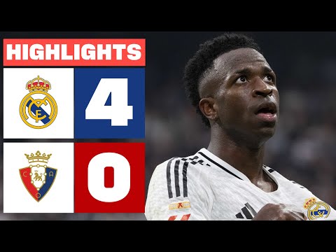 REAL MADRID 4 - 0 CA OSASUNA I RESUMEN LALIGA EA SPORTS