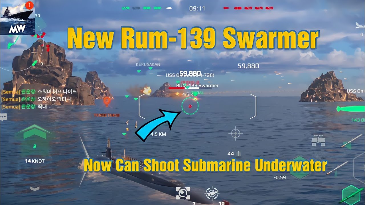 Rum-139 Swarmer , Now Can Shoot Submarine Underwater | Modern Warships ...