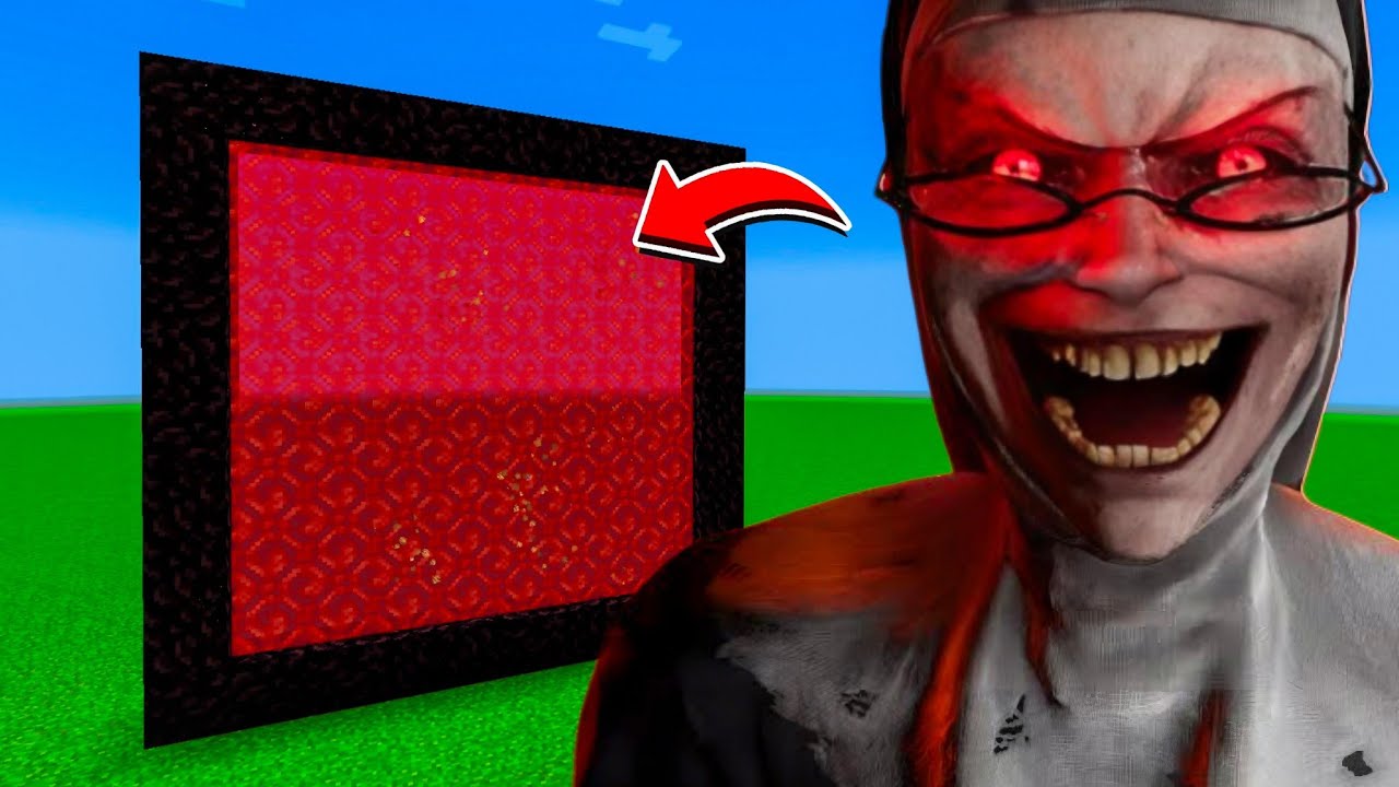 How to Make A Portal To The Cursed Evil Nun Dimension in Minecraft ...