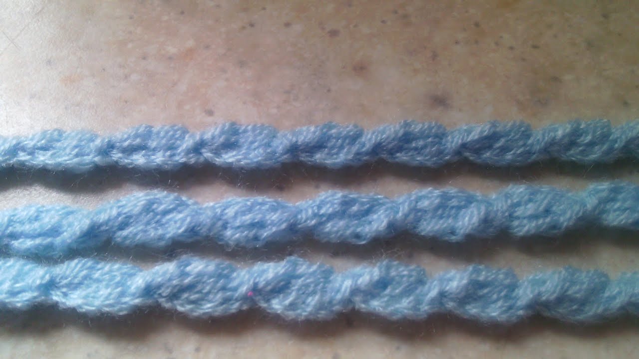 Cordón a crochet paso a paso fácil y rápido - YouTube