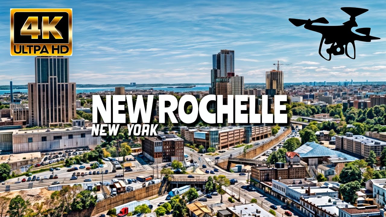 New Rochelle, New York In 4K By Drone - Amazing View Of New Rochelle ...