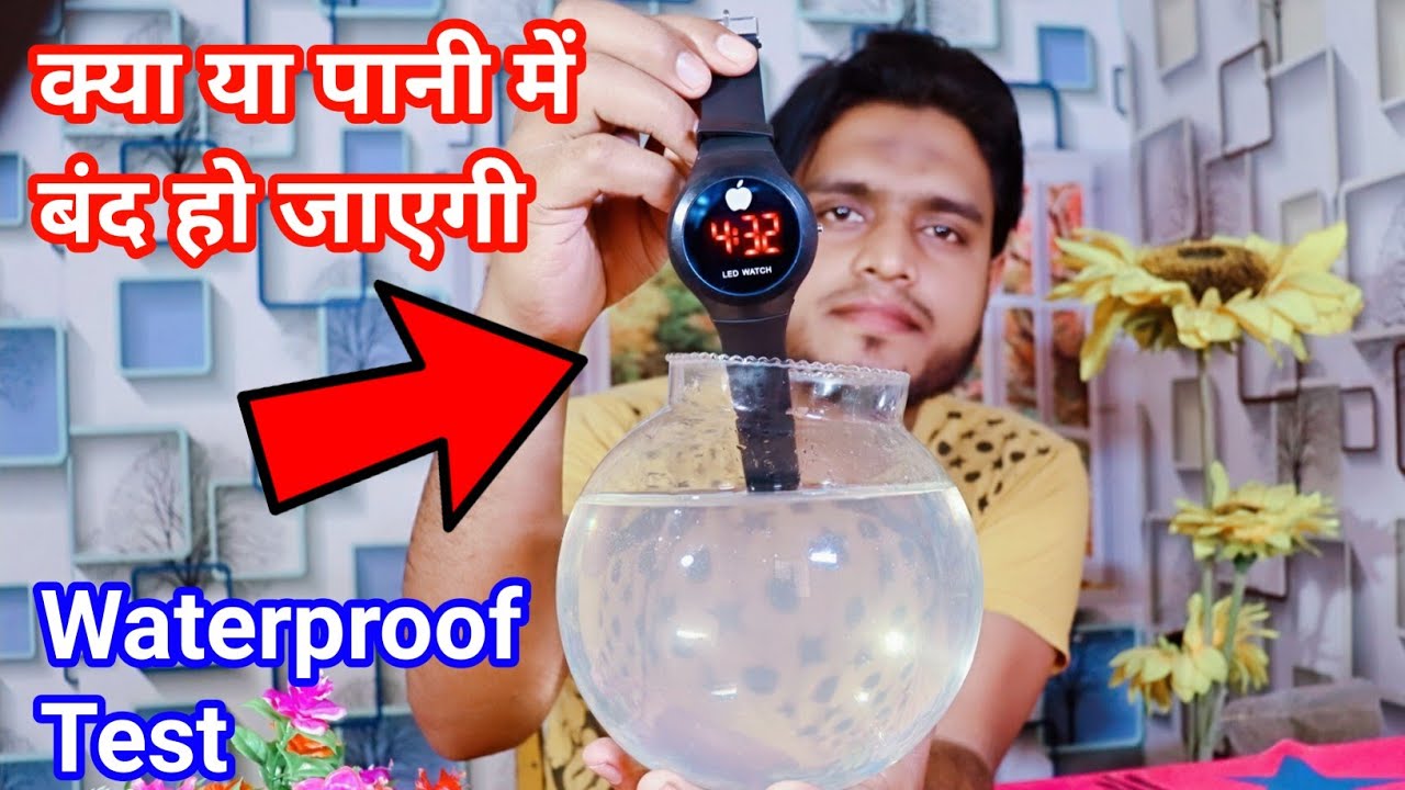 led digital watch waterproof | Apple LED watch waterproof test - YouTube