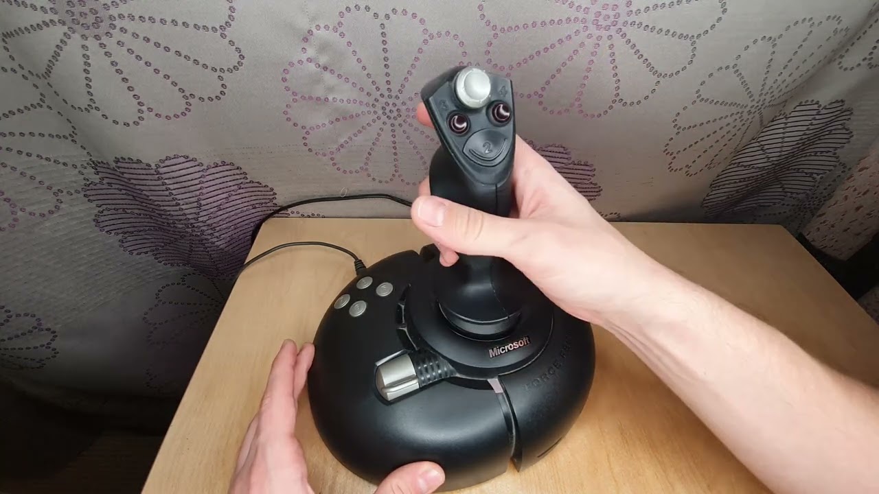 Обзор джойстика Microsoft Sidewinder Force Feedback 2 - YouTube