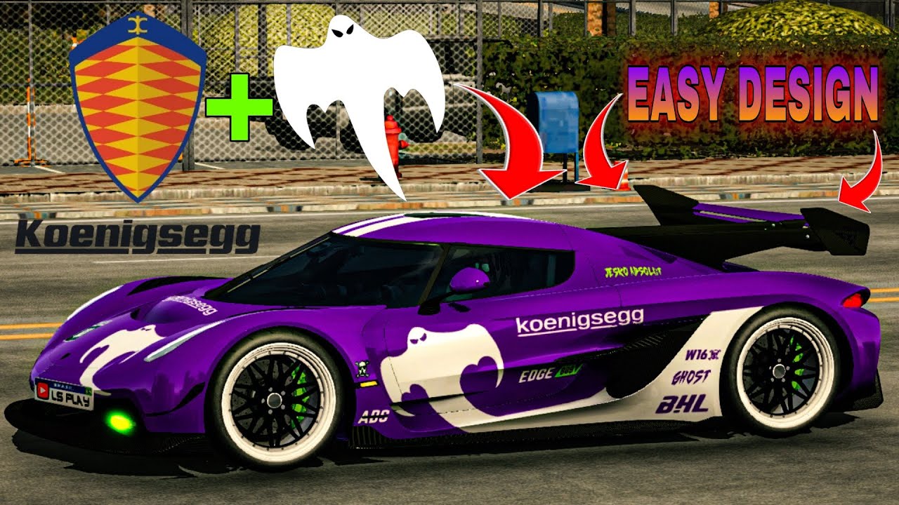 Tutorial Nova Plotagem Koenigsegg Jesko Fantasma 👻 - Car Parking ...