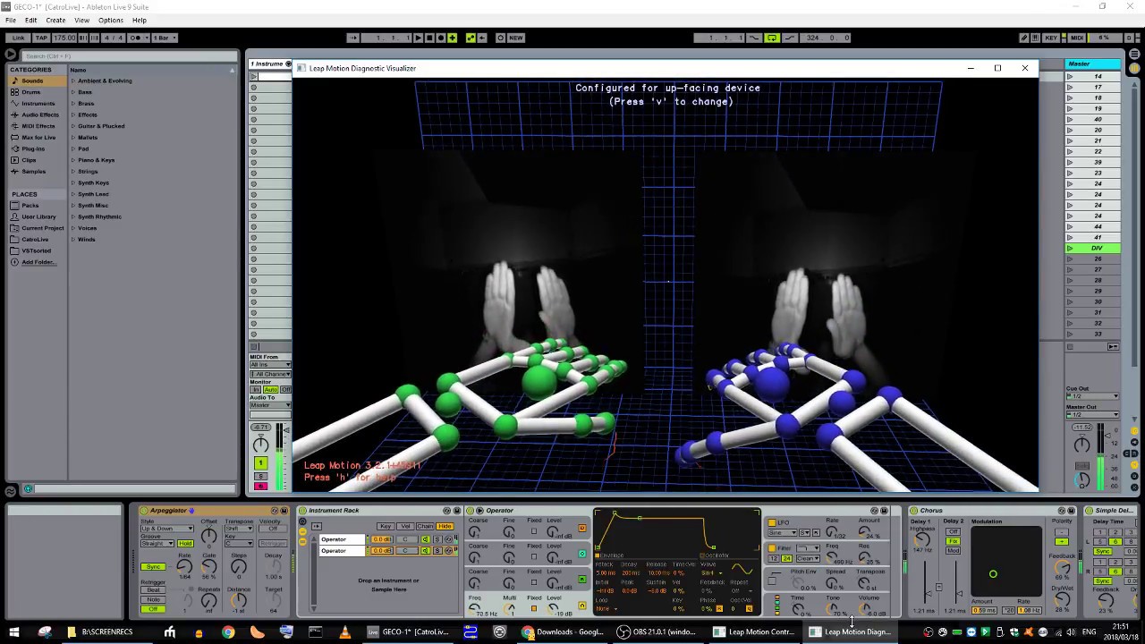 Leap Motion Midi Control with Geco - YouTube