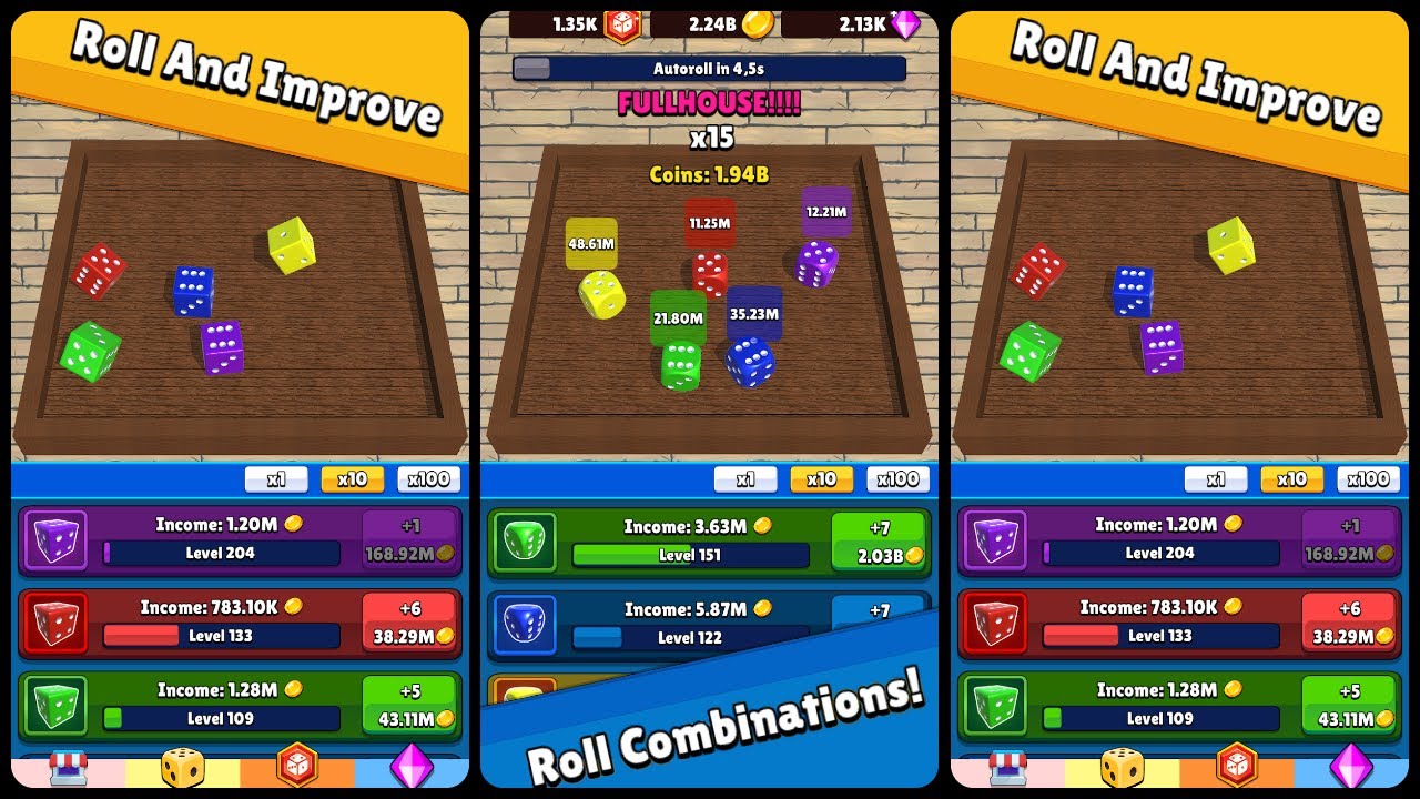Idle Dice 3D: Incremental Game — Mobile Game | Gameplay Android - YouTube