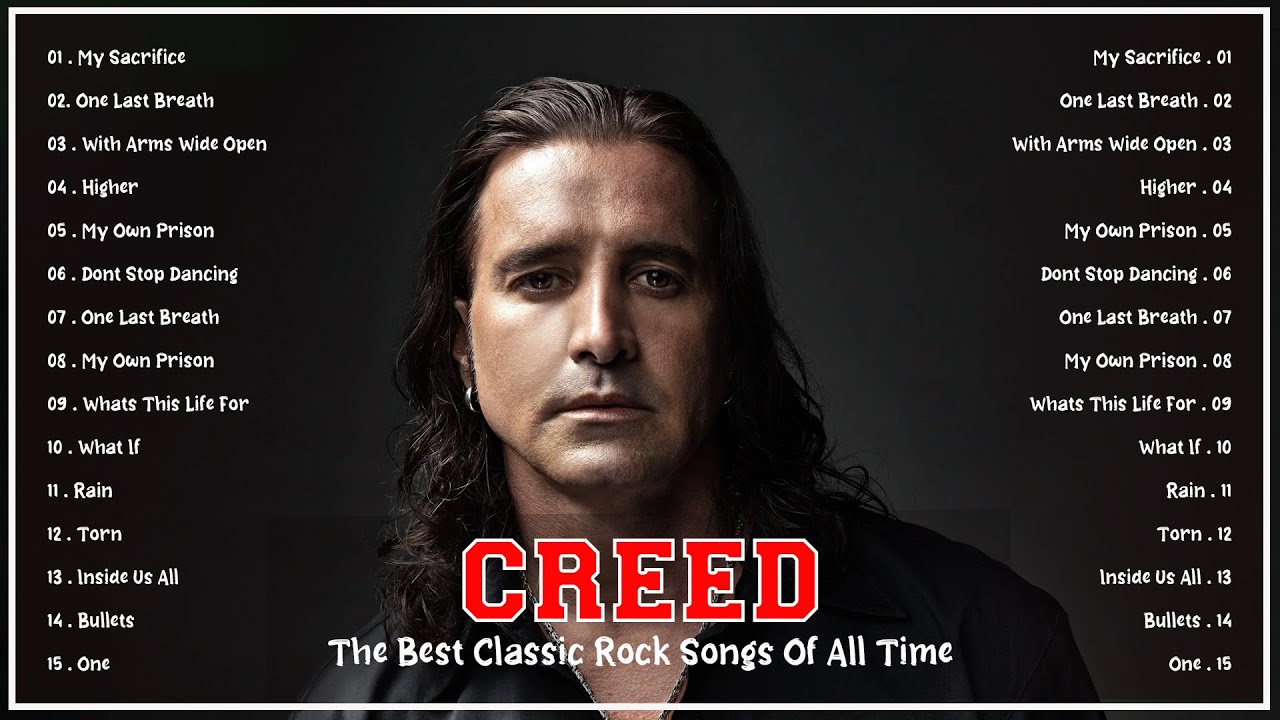 Creed Best Songs 🎶 The Best Classic Rock Songs Of All Time🎶 Alternative ...