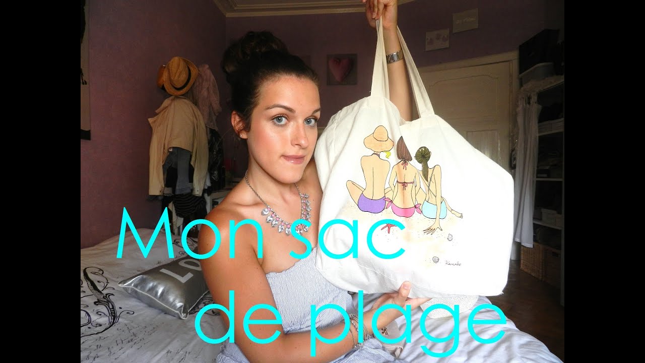 Mon sac de plage pour les vacances - YouTube