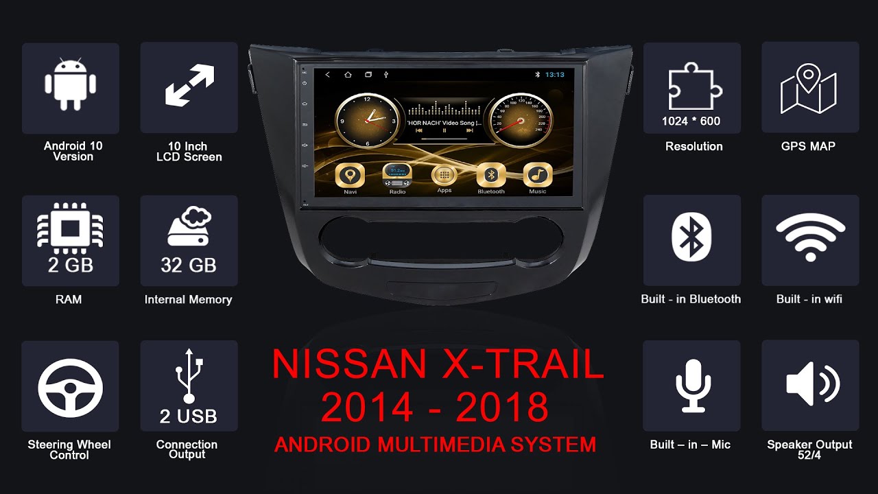 Android Screen for Nissan X-Trail 2014-2018 Model | Clayton Brand Quick ...