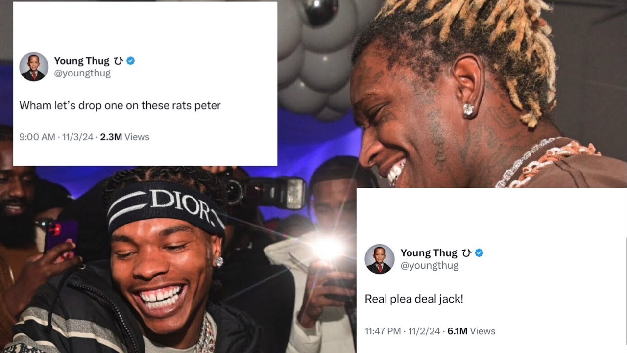 YOUNG THUG FIRST TWEETS & DISSED ALL THE YSL SNITCHES‼️ - YouTube