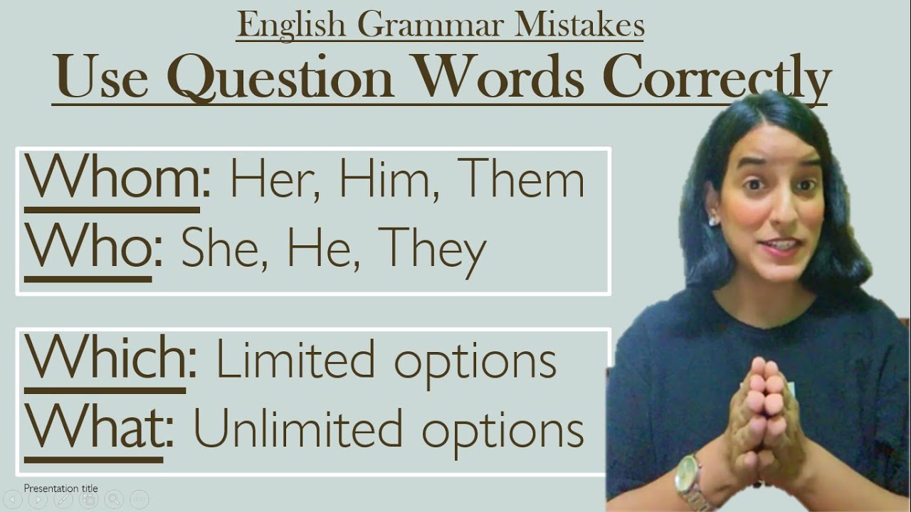 English Grammar Mistakes - Use Question Words Correctly - YouTube