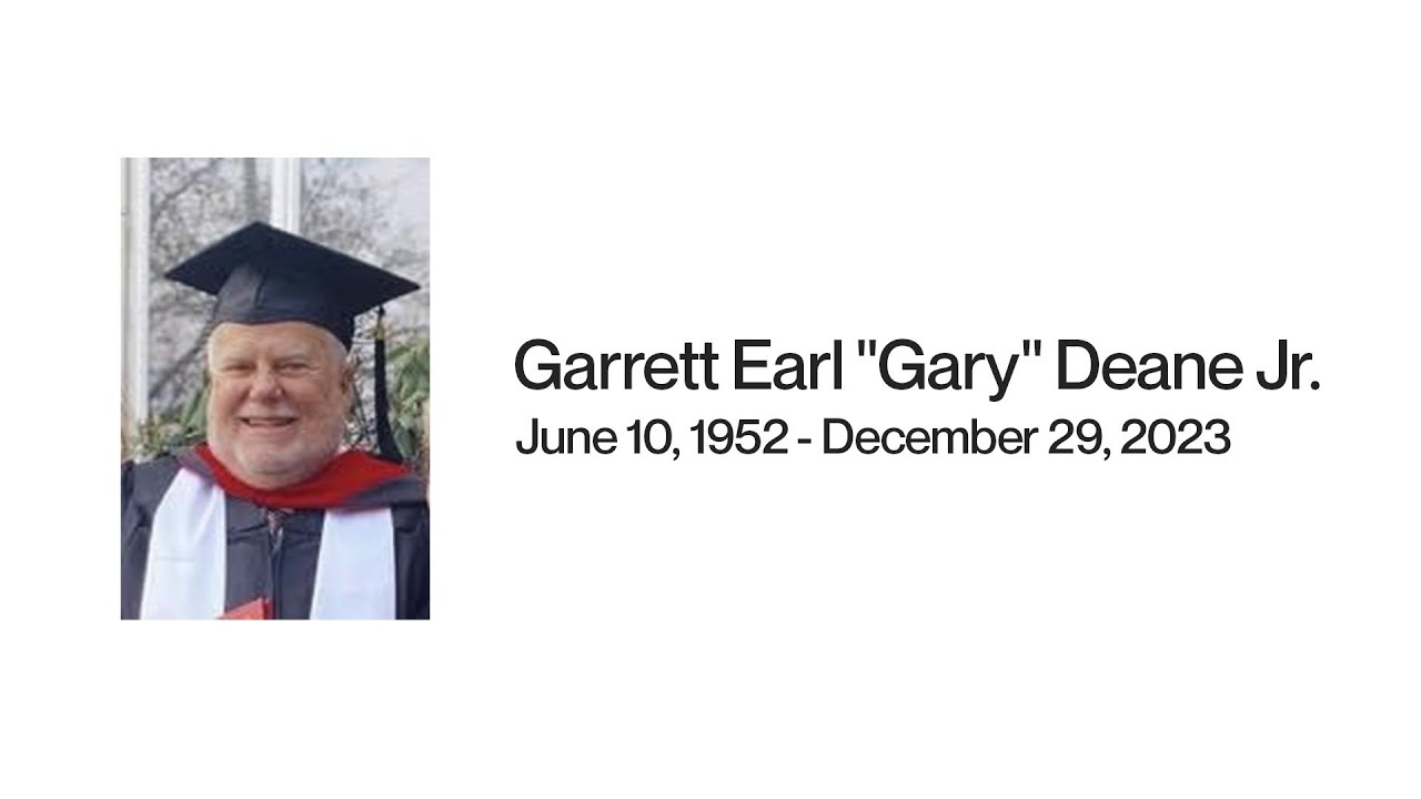 Garrett (Gary) Deane's Memorial Service - YouTube