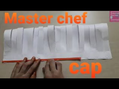 How to make beautiful master chef cap for men,women and kids - YouTube