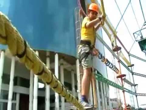 High Rope Course With 24 Commando Bridge Rope CourseWWW.ROPECOURSEINDIA ...