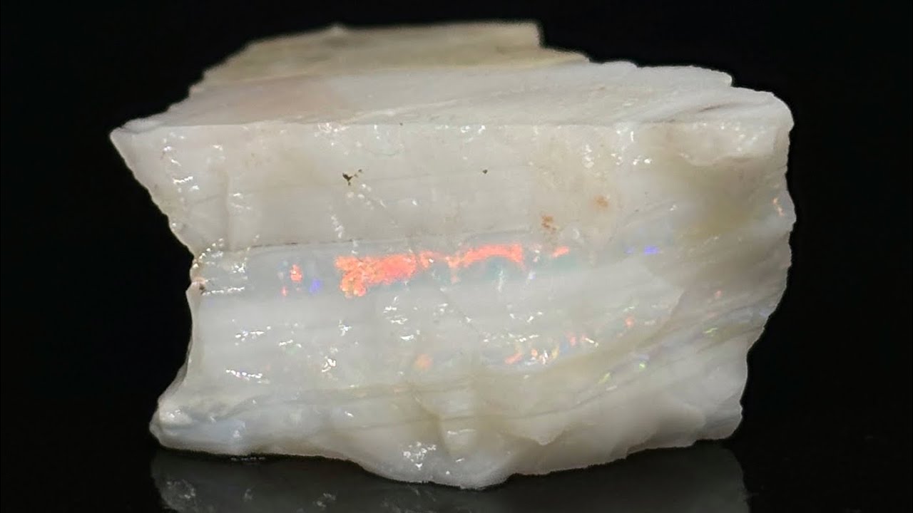 Rare Thick Pink Spencer Idaho Opal Bars - YouTube