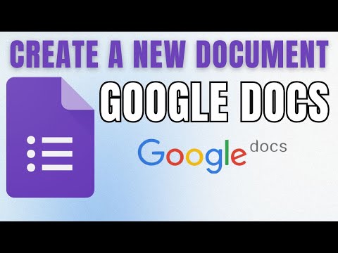 How to Create a New Document in Google Docs in SECONDS!