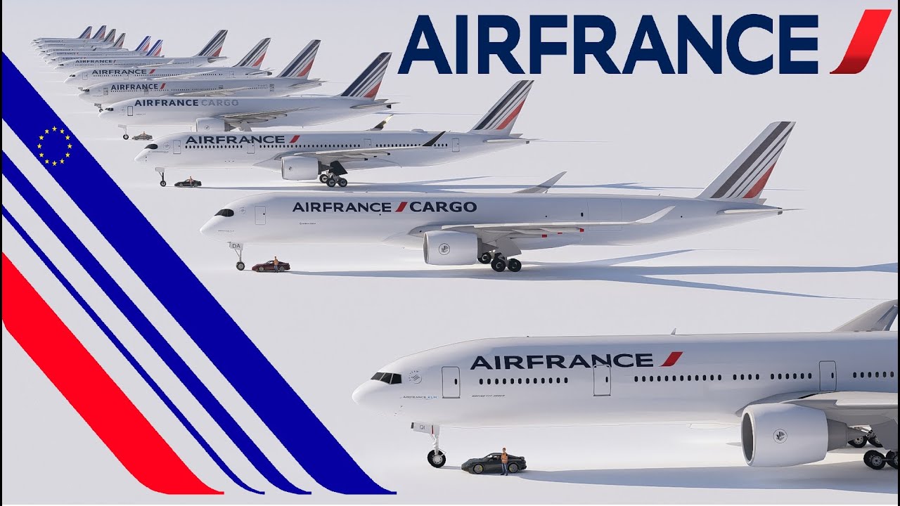 Overview of Air France Aircraft Fleet - YouTube
