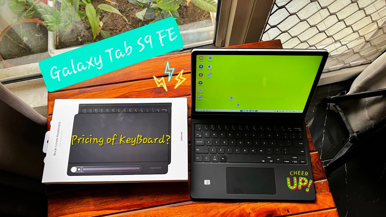 Samsung Galxy Tab S9 FE with Keyboard it is a mini Laptop - YouTube