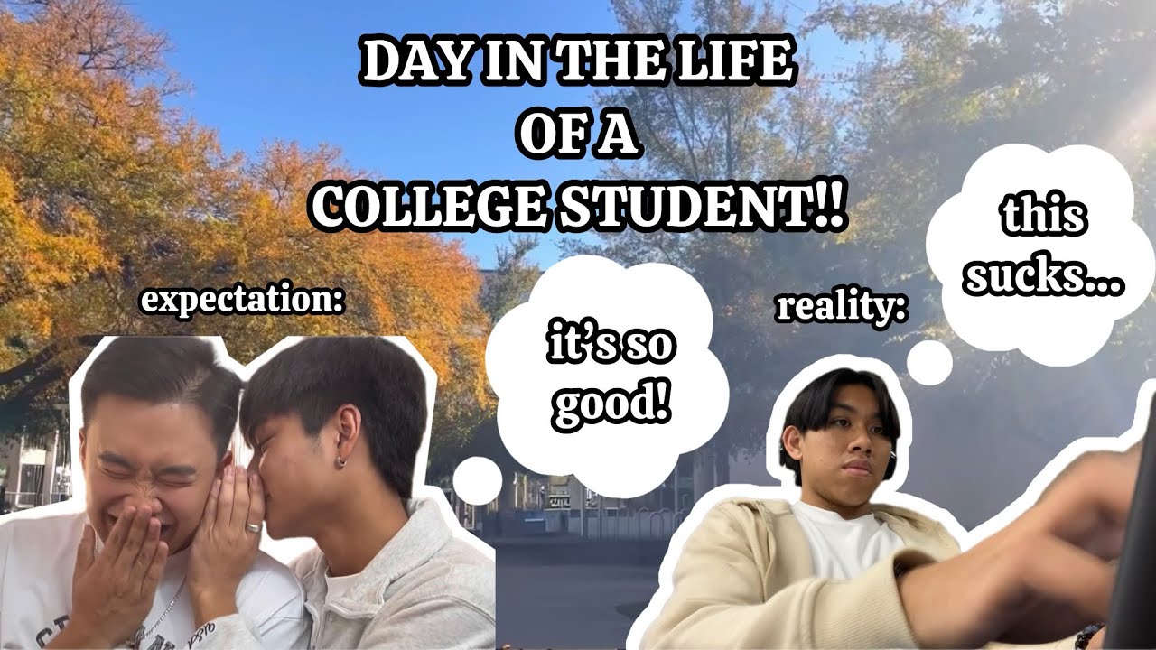 DAY IN THE LIFE OF A COLLEGE STUDENT!! (it’s crazy!!) - YouTube