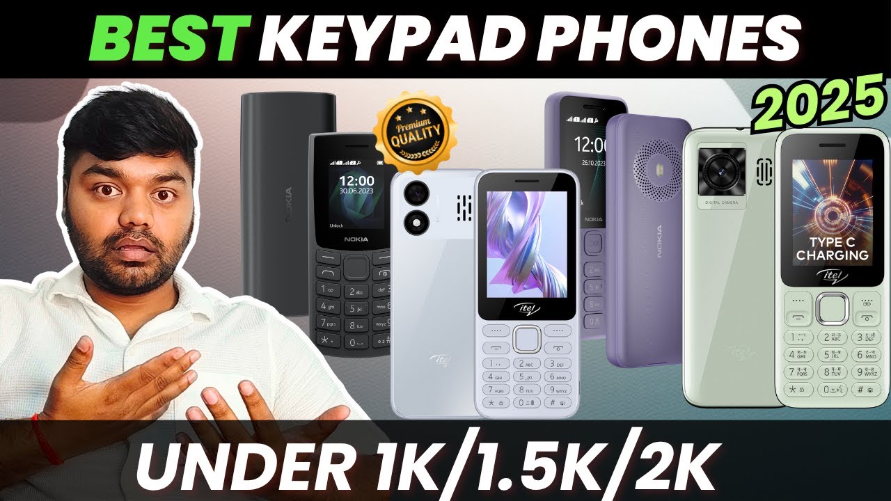 Best 5 Keypad Phones Under 1000 Rs in 2025🔥 Top 5 Keypad Phones Under ...