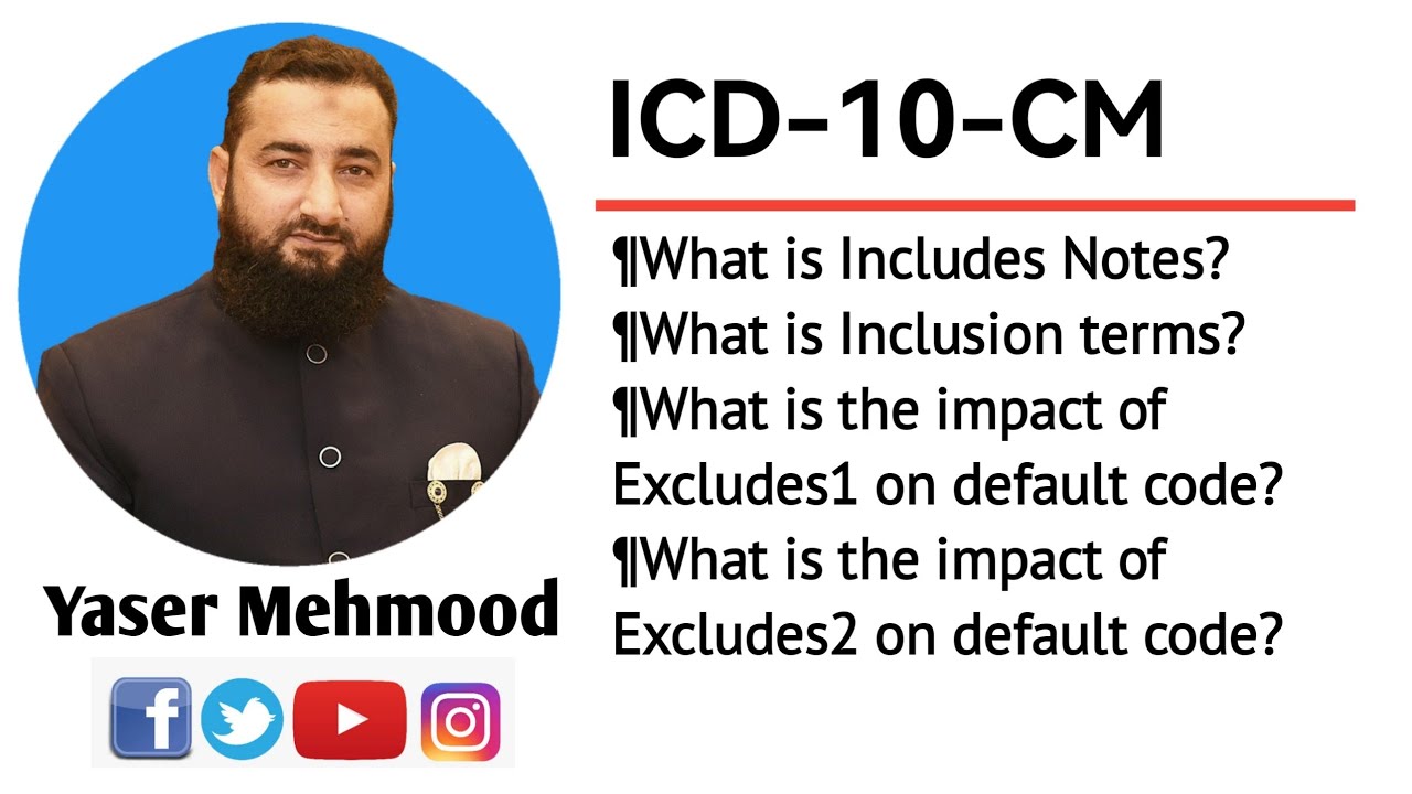 Includes Notes | Inclusion terms | Excludes Notes | Coding Conventions ...