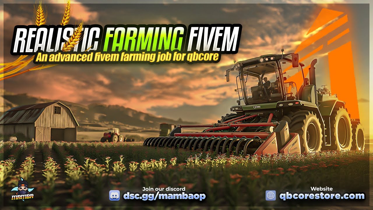 QBCORE FARMING JOB FOR FIVEM | BEST REALISTIC & MOST ADVANCED FIVEM ...