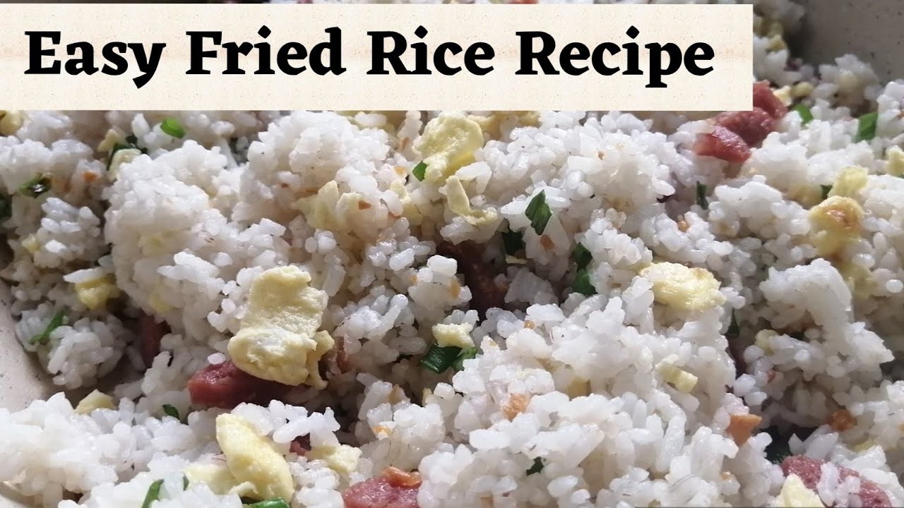 Easy and Delicious Fried Rice Recipe/Sinangag na May Ulam Pa - YouTube