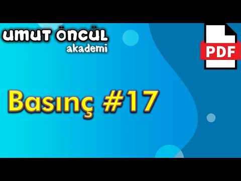 Basınç #17 | Gaz Basıncı | Soru Çözümü | +PDF