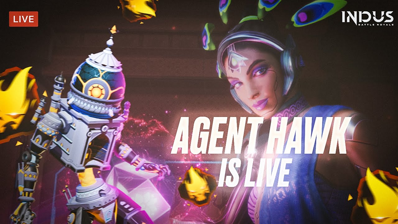 🔴LIVE RANK PUSH INDUS BATTLE ROYALE VERTICAL LIVESTREAM | AGENT HAWK ...