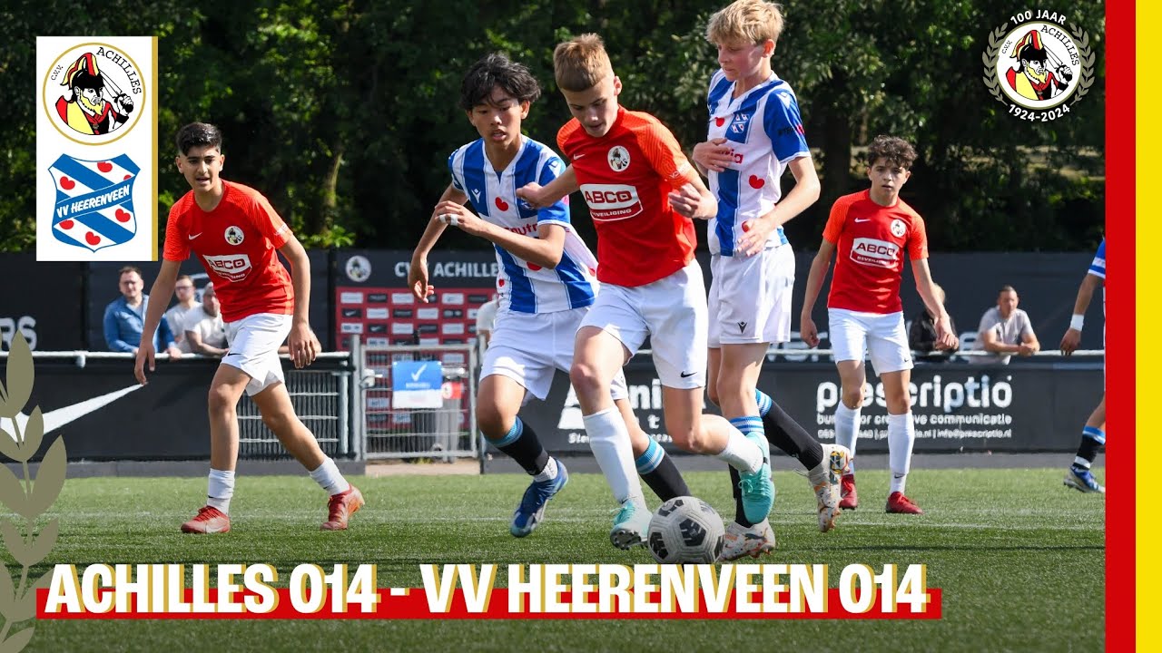 🔴⚔️ Achilles O14 - VV Heerenveen O14 - YouTube