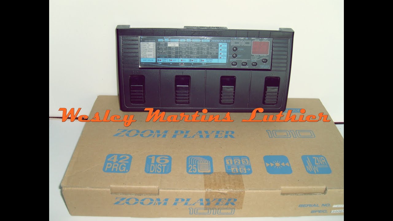 PEDALEIRA ZOOM 1010 - DEMO - SOM LIMPO + SOM COM DRIVE - Wesley Martins ...